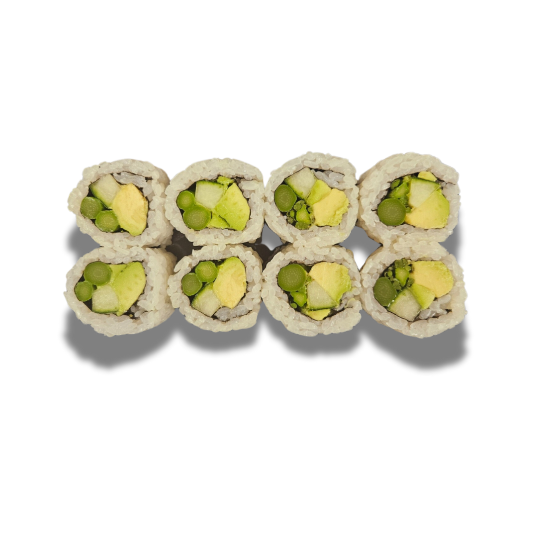 AAC Roll (Avocado/Asparagus/Cucumber) (8 pieces) | Miyazaki Sushi