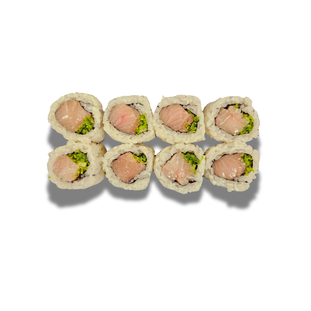 Yellowtail & Scallion Roll* (8 pieces) | Miyazaki Sushi